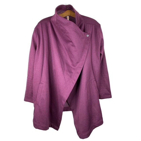 Lucy | Tops | Lucy Athletic Yoga Cardigan Sweater Wrap Snap Front ...